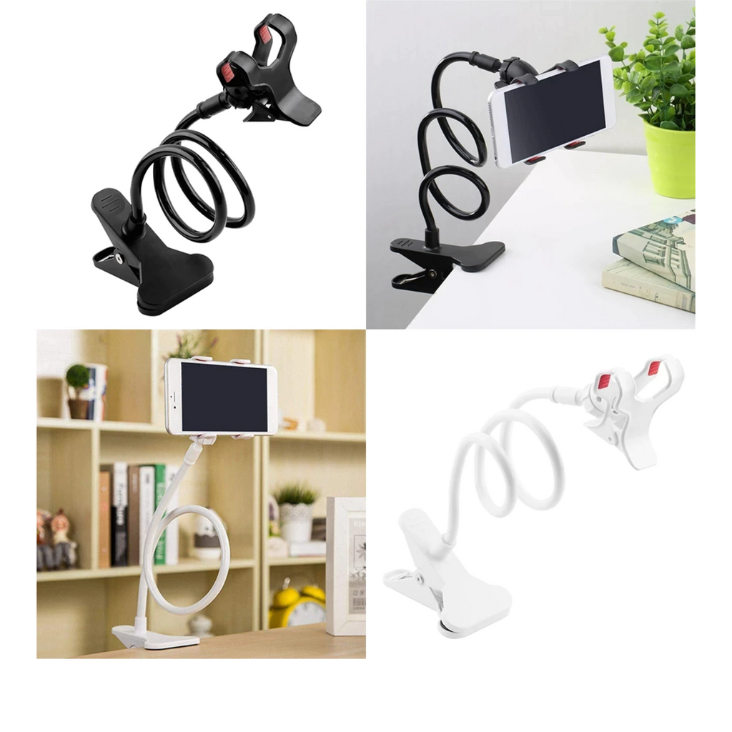 Universal 360 Metal Flexible Clip Phone Holder - Metal Snake Stand ...